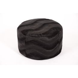 Linke Licardo Hocker Pouf Tieroptik Pantherfell &Oslash;47/34 cm