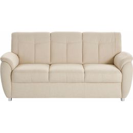 Sit & More 3-Sitzer SIT & MORE, B:189cm H:91cm T:90cm, beige, Luxus-Microfaser ALTARA NUBUCK (100% Polyester) / Struktur fein (100% Polyester);Luxus-Microfaser