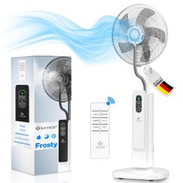 KESSER&reg; Stand-Ventilator Frosty mit Wasser Ultraschall-Spr&uuml;hnebel Wasserk&uuml;hlung , inkl. Fernbedienung Timer-Funktion , Luftbefeuchter Leise , Nebelfunktion , Raumbefeuchter , Standventilator