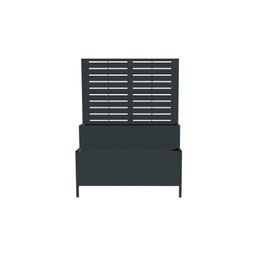 WESTMANN Pflanzkasten mit Rankgitter Dekora 5 Anthrazit 40x90x120cm