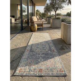 Outdoor-L&auml;ufer Niederflor Grau 80x150 cm - LIMMAT KADIMA DESIGN