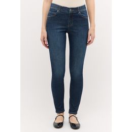 Angels Damen Skinny-fit-Jeans "SKINNY SHAPE"schwarz indigo used, Gr. 46, Denim/Jeans, Obermaterial: 85% Baumwolle, 10% Polyester, 5% Elasthan, Jeans,