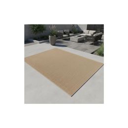 KADIMA DESIGN Outdoorteppich KASBERG, im Vintage-Stil, aus Polypropylen, Beige, 80 x 150 cm