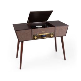 Auna Belle Epoque 1912 Retro-Plattenspieler CD BT USB DAB+/UKW braun