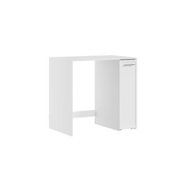 sobuy Waschmaschinenunterschrank mit W&auml;schekommode und Aufbewahrungsschrank, 1 Schublade Wei&szlig;
