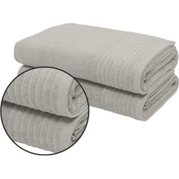 Saunatuch OTTO HOME, B:80cm L:200cm, grau, Frottier, Obermaterial: 100% Baumwolle, Handt&uuml;cher, "Sanremo Premium, Premium Handt&uuml;cher, 600 gr/m&sup2;,