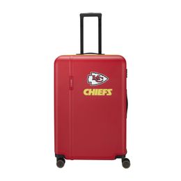 Travelite Trolley "Travelite x NFL Koffer Hartschale", rot, ABS, Koffer, mit TSA-Schloss und 4 Doppelrollen &ndash; offizielles NFL-Teamdesign