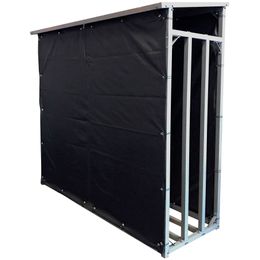 Schutzplane QUICK STAR, B:185cm L:70cm, schwarz, Polyester, Planen, f&uuml;r Kaminholzregal 185x70x185 cm