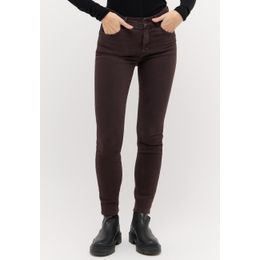 Angels Damen Slim-fit-Jeans "SKINNY"espresso used, Gr. 36, Denim/Jeans, Obermaterial: 92% Baumwolle, 6% Polyester, 2% Elasthan, Jeans, aus