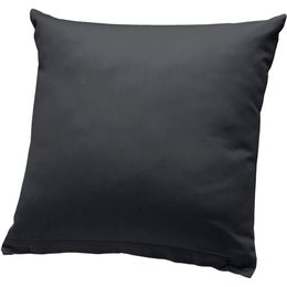 Kissenbezug Primera, B:40cm L:40cm, schwarz, Mako-Satin, 100% Baumwolle, Mako-Satin, Kissenbez&uuml;ge, "Primera Luxus-Satin Kissenbezug", Passend zu