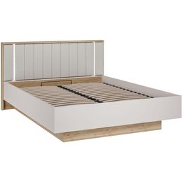 Bettgestell FORTE, B:169,4cm H:100,5cm L:213,2cmmauvella eiche, kaschmir beige, mauvella eiche, kaschmir beige, mauvella eiche, Betten, "FORTE