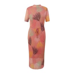 s.Oliver BLACK LABEL Dress female size 46 Pastel green / Orange / Salmon / Black