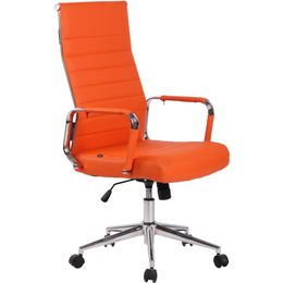 TPFLiving B&uuml;rostuhl Koro Kunstleder Orange