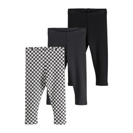 next Leggings Gr&ouml;&szlig;e 74 dunkelgrau / schwarz / wei&szlig;