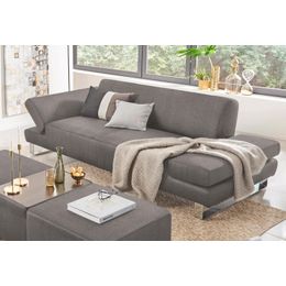 2-Sitzer W.Schillig, B:202cm H:76cm T:91cm, braun, Flachgewebe S22 (100% Polyester);Stoff S37 (100% Polyester): Luxus-Microfaser in