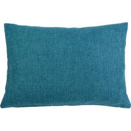 G&ouml;zze Dekokissen G&Ouml;ZZE, B:60cm L:40cm, blau, Obermaterial: 100% Polyester, Dekokissen_Sitzkissen_Kissenh&uuml;llen, "Dallas", in vielen Farben