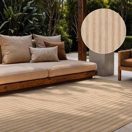 Teppich Ted Baker, B:160cm H:8mm L:230cm, beige, Polypropylen, Wohnzimmer, Teppiche, "Linley, Wendeteppich", Designteppich, Wetterfest, Pflegeleicht,