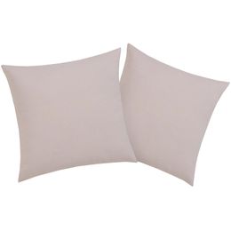 Kissenbez&uuml;ge OTTO HOME, B:40cm L:40cm, grau, Jersey, Obermaterial: 100% Baumwolle, Kissenbez&uuml;ge, "Cremona2 100% Baumwoll-Jersey mit Rei&szlig;verschluss",