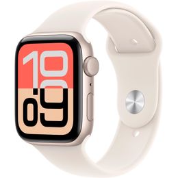 Apple Smartwatch "Watch SE 3", 44mm, ohne eSIM, S/M, Sport Band, beige, Smartwatches