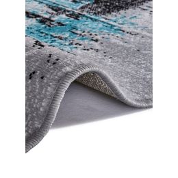 bonprix Teppich mit malerischem Motiv, grau, Gr.190x280 cm, Weicher Flor und wohnliche Musterung