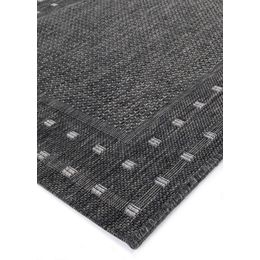 bonprix In- und Outdoor L&auml;ufer mit umlaufender Bord&uuml;re, grau, Gr.80x350 cm, Praktisch, dekorativ und vielseitig einsetzbar