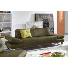 2-Sitzer W.Schillig, B:202cm H:76cm T:101cm, gr&uuml;n, Flachgewebe S22 (100% Polyester);Stoff S37 (100% Polyester): Luxus-Microfaser in