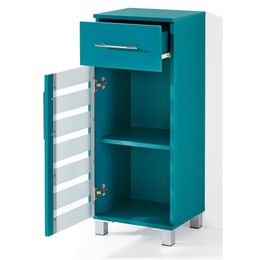 bonprix Badezimmer Schrank stehend, petrol, Gr.85x34 cm, Der Badezimmer Schrank bringt modernes Flair in jedes Bad