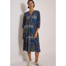 Cecil Damen Midikleid, blau, Gr. M, 100% Viskose, Kleider