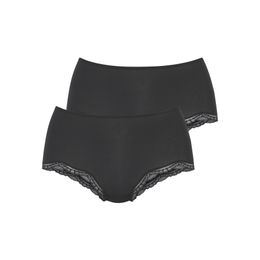 Lascana Damen Taillenslip, Gr. 36, schwarz, Jersey, Obermaterial: 94% Modal (TENCEL ), 6% Elasthan, unifarben, Unterhosen, aus hochwertiger