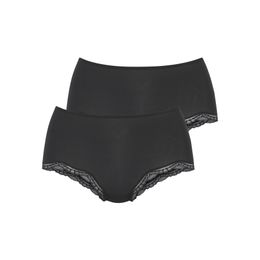 Lascana Damen Taillenslip, Gr. 32, schwarz, Jersey, Obermaterial: 94% Modal (TENCEL ), 6% Elasthan, unifarben, Unterhosen, aus hochwertiger