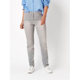 RELAXED Damen Slim-fit-Jeans "Meine beste Freundin Slim", grau, Gr. 42, used, Denim/Jeans, Obermaterial: 89% Baumwolle CO. 8% Polyester PES. 3%