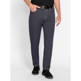 CLASSIC Herren 5-Pocket-Hose, grau, Gr. 24, unifarben, 97% Baumwolle, 3% Elasthan, Hosen