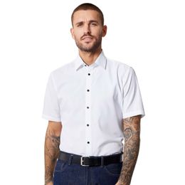 Venti Herren Businesshemd "Venti Businesshemd Kurzarm uni", wei&szlig;, Gr. 36, unifarben, 100% Baumwolle, Hemden