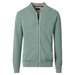 Casamoda Herren Strickjacke "Casamoda Strickjacke uni", gr&uuml;n, Gr. L, 100% Baumwolle, Strickjacken
