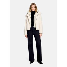 AMBER & JUNE AMBER & JUNE Damen Pl&uuml;schjacke "Damen mit abnehmbarem Westenteil"grau, Gr. 42, Pl&uuml;sch, Obermaterial: 100% Polyester. Futter: 100% Polyester, Jacken