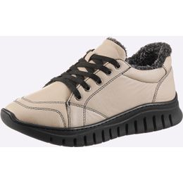 Gemini Damen Schn&uuml;rschuh, Gr. 39, beige, Glattleder, Schuhe
