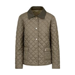 GOLDNER Damen Kurzjacke "Steppjacke mit Hemdkragen", gr&uuml;n, Gr. 44, Obermaterial: 100% Polyester PES., Jacken, Kontrastkragen