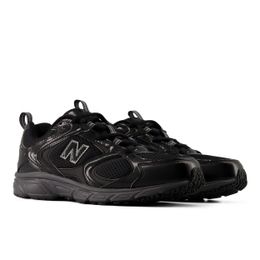 New Balance Damen Sneaker "408", Gr. 41,5, schwarz, Synthetik, Textil, Schuhe, inspiriert vom Design des New Balance 530 und 740