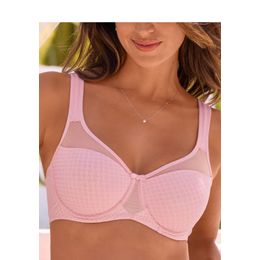 Damen Minimizer-BH, NUANCE BY LASCANA, Gr. 105rosa, Obermaterial: 82% Polyamid, 18% Elasthan, BHs