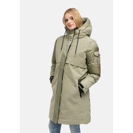 Navahoo Damen Funktionsmantel "Peakstorm 14"stone grau, Gr. XXXL, Obermaterial: 55% Nylon, 45% Baumwolle. Obermaterial 2: 100% Nylon. Innenfutter: