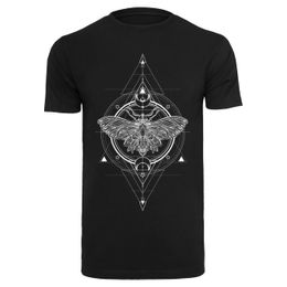 MisterTee Damen Kurzarmshirt "MisterTee Damen Ladies Moth Tee"schwarz, Gr. S, bedruckt, 100% Baumwolle, Shirts