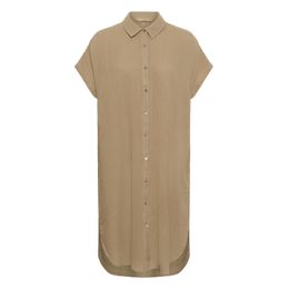 Culture Damen Midikleid "Damen Kleid CUelina", beige, Gr. XS, Obermaterial: 100% Baumwolle CO., Kleider