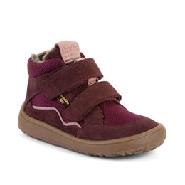 froddo Kinder Barfu&szlig;schuh "BAREFOOT TEX WOOL", Gr. 26rot, Textil, Veloursleder, Schuhe, Boots, Sneaker, Trekkingschuh mit TEX-Membrane