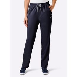 Catamaran Damen Sweathose, blau, Gr. 52, unifarben, 50% Baumwolle, 50% Polyester, Hosen