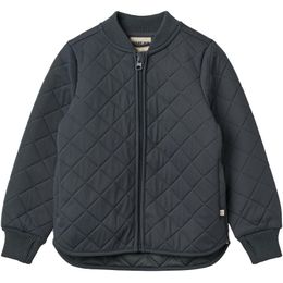 Wheat Kinder Outdoorjacke "Loui", blau, Gr. 122, unifarben, Web, Obermaterial: 100% Polyester, Jacken, mit cooler Steppung und praktischen