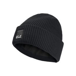 Jack Wolfskin Damen Beanie "PERGAMON BEANIE"schwarz, Gr. L, Polyester, M&uuml;tzen, Strickm&uuml;tze, winddicht, warm