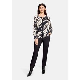 Betty Barclay Damen Schlupfbluse "Damen mit Rundhalsausschnitt"wei&szlig;, schwarz, Gr. 38, Obermaterial: 100% Viskose, Blusen