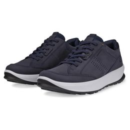 Ecco Herren Sneaker "ByWay 2.0", Gr. 45, blau, Nubukleder, Schuhe, Outdoorschuh, Freizeitschuh, Halbschuh mit gepolstertem Schaftrand