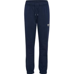 Hummel Jungen Sweathose "HMlJR REG TUKAS PANTS"marineblaus, Gr. 140, Obermaterial: 97% Baumwolle, 3% Elasthan, Hosen, f&uuml;r Kinder, mit Seitentaschen,