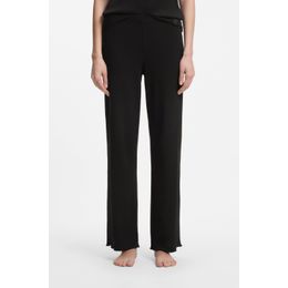 BOSS Damen Pyjamahose "Cosy Waffle", Gr. XL, schwarz, Jersey, Obermaterial: 56% Baumwolle, 37% Modal, 7% Elasthan, Hosen, aus Baumwoll-Mix mit